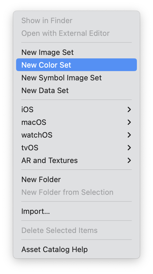 FutureBasic - Asset Catalog - Color